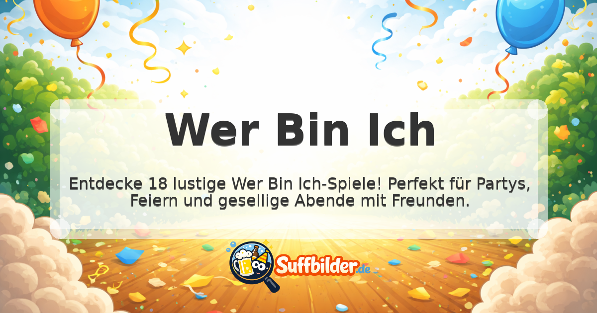 Wer Bin Ich - 18 lustige Spiele für tolle Partys